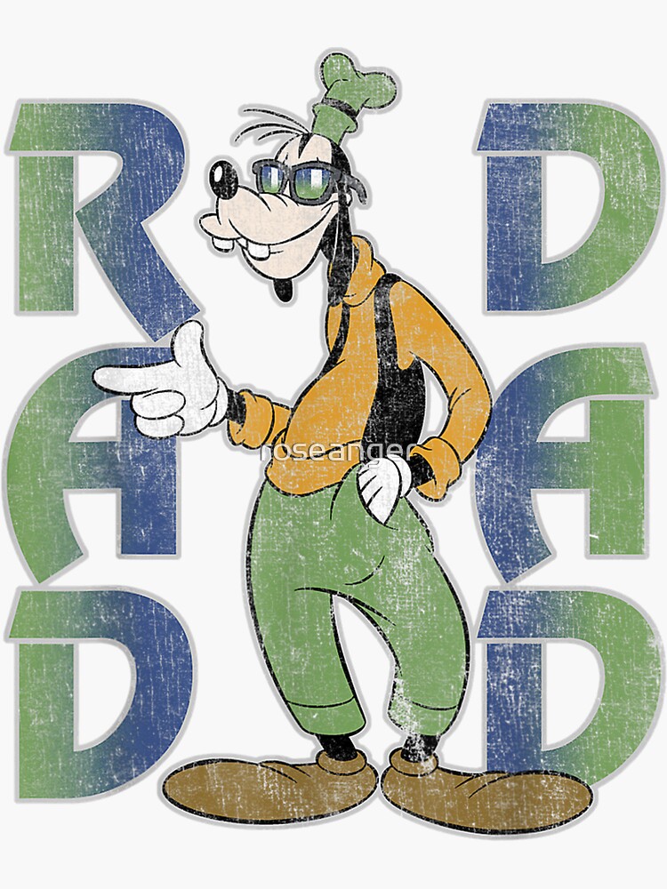"The Man Dog Had Rad Dad Graphics " Sticker by roseanger | Redbubble