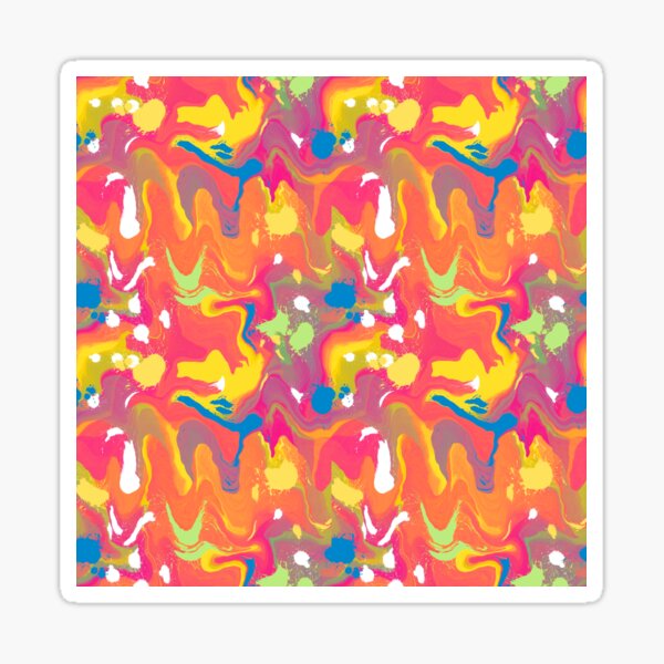 "Splash color" Sticker by MirrorRose | Redbubble