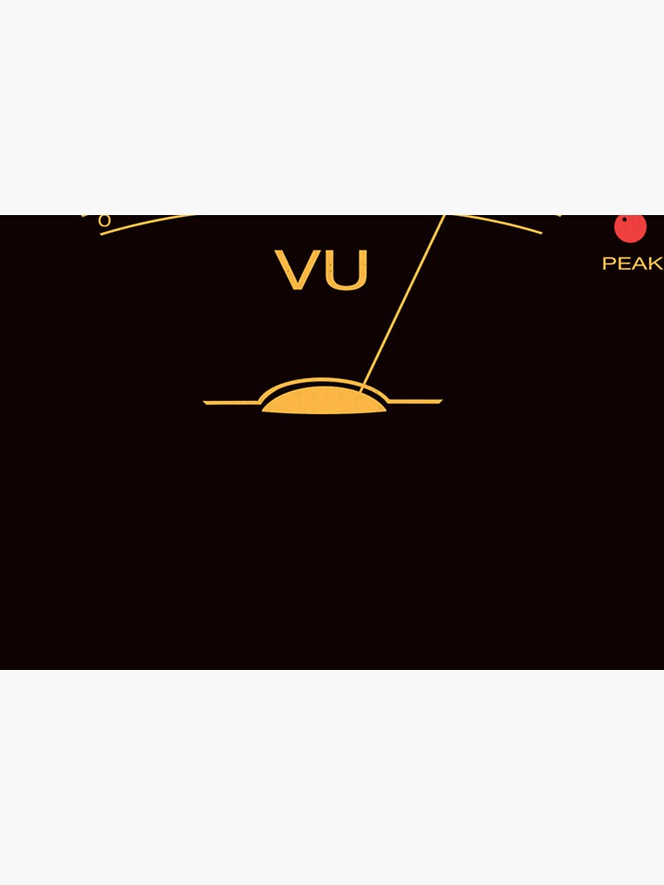 "Volume VU Meter Vintage Audio Engineer Recording Studio Gear Head ...