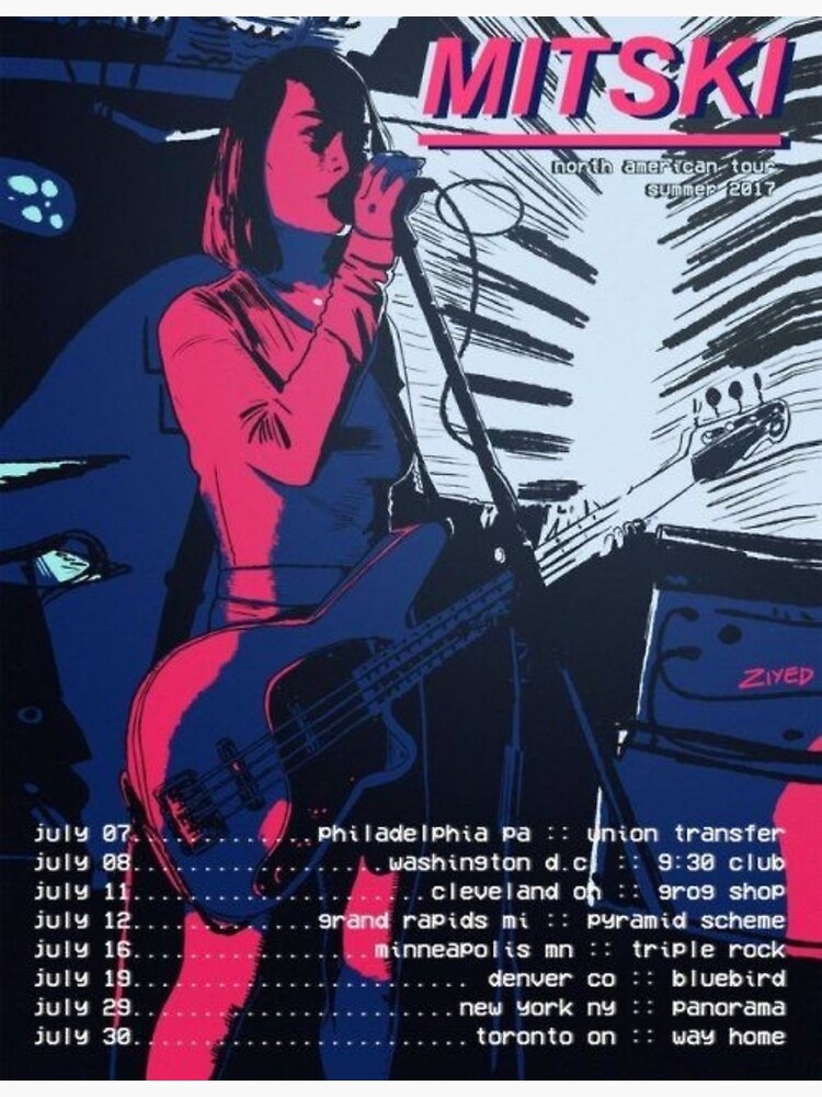 "MITSKI" Poster for Sale by Bradytrejo | Redbubble