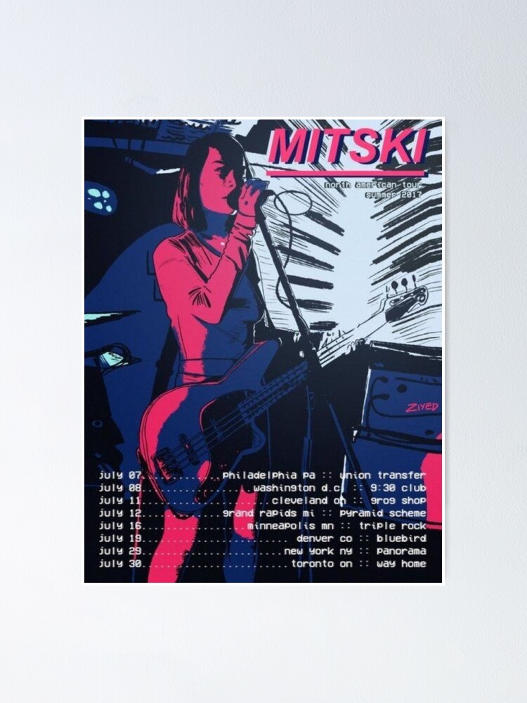 "MITSKI" Poster for Sale by Bradytrejo | Redbubble