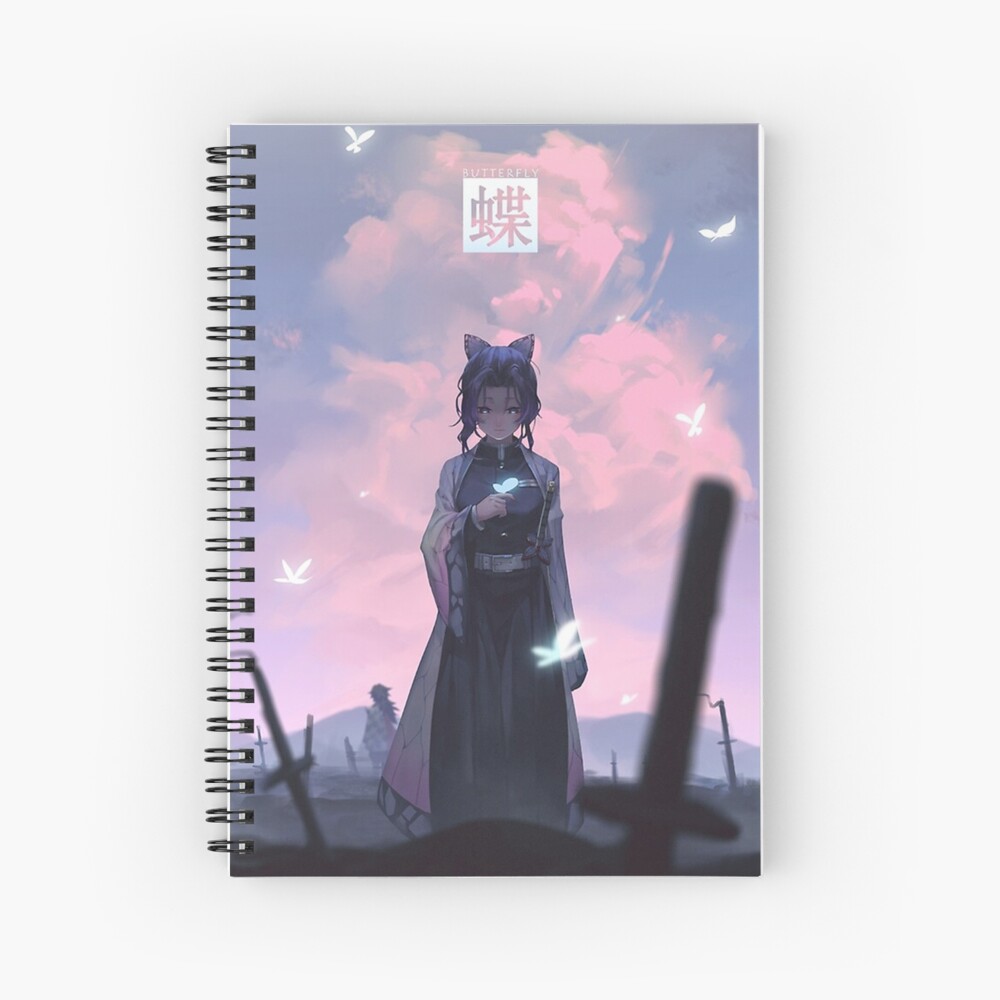 "Kimetsu no Yaiba Butterfly Shinobu Kocho " Spiral Notebook by ...