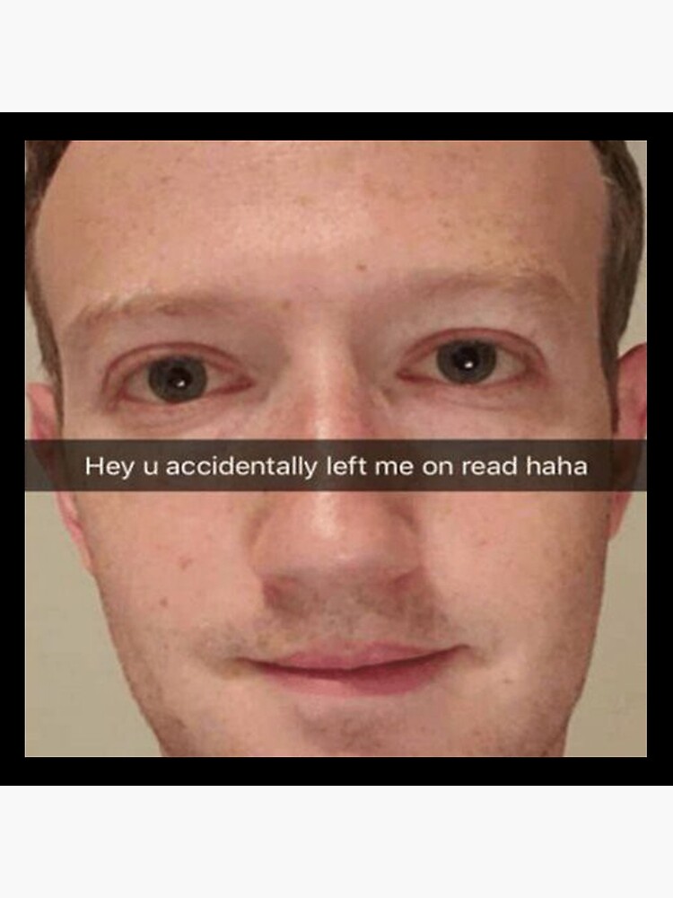 "mark zuckerberg meme" Poster for Sale by sebastiancuan | Redbubble