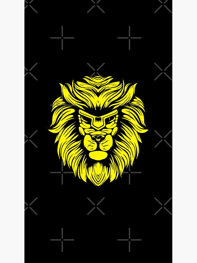 "golden lion" Sticker for Sale by ikingpvtLtd | Redbubble