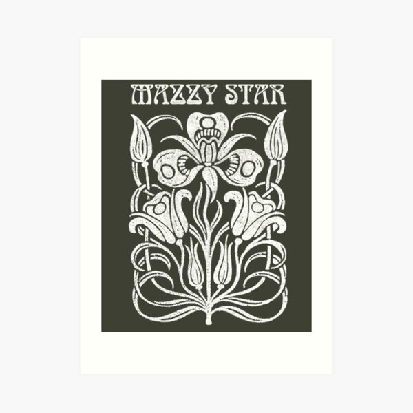 "Mazzy Star Vintage Art Nouveau Style Fan Art" Art Print for Sale by ...