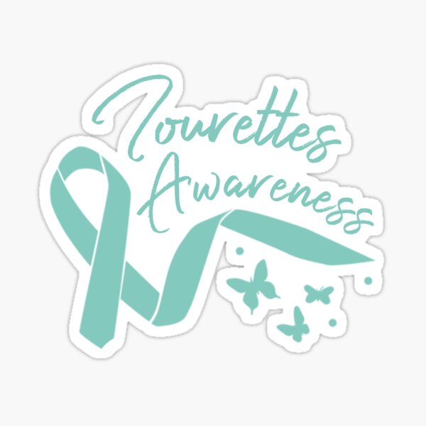 "Tourettes Awareness Teal Ribbon Butterflies - Tourette Syndrome ...
