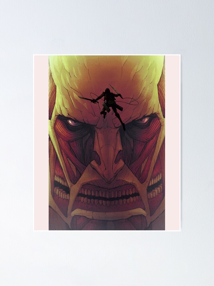 "Titan Head " Poster for Sale by RoschuniaJackso | Redbubble