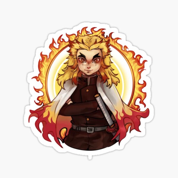 "Kyoujurou Rengoku" Sticker by Otaku-uwu | Redbubble