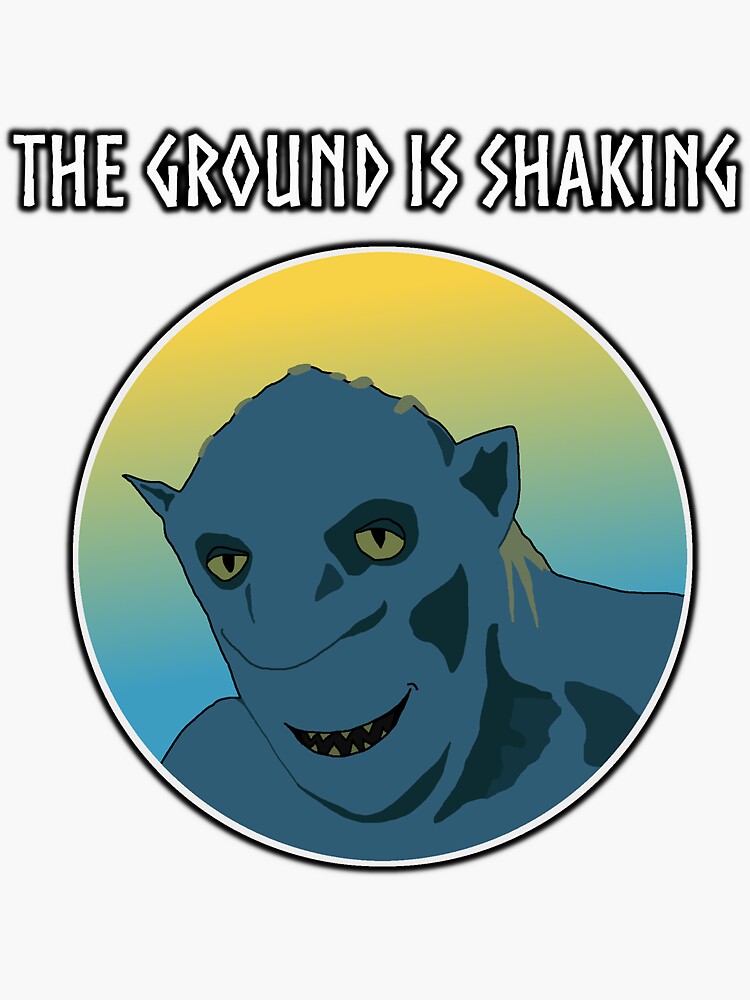 "Valheim Troll - The ground is shaking" Sticker for Sale by KIFcreates ...