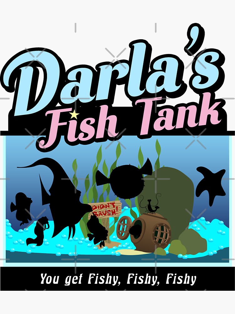 "Darla’s Fish Tank" Sticker by parkadventure | Redbubble