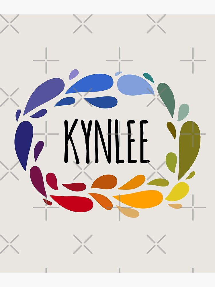 "Kynlee Name Cute Colorful Gift Named Kynlee" Poster by kindxinn ...