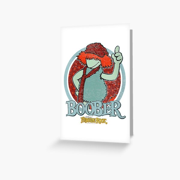 "Womens Fraggle Boober Circle V-Neck Cartoon" Greeting Card by poolbar ...