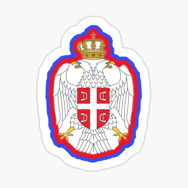 "Serbian emblem two head eagle " Sticker by sreckov-desig | Redbubble