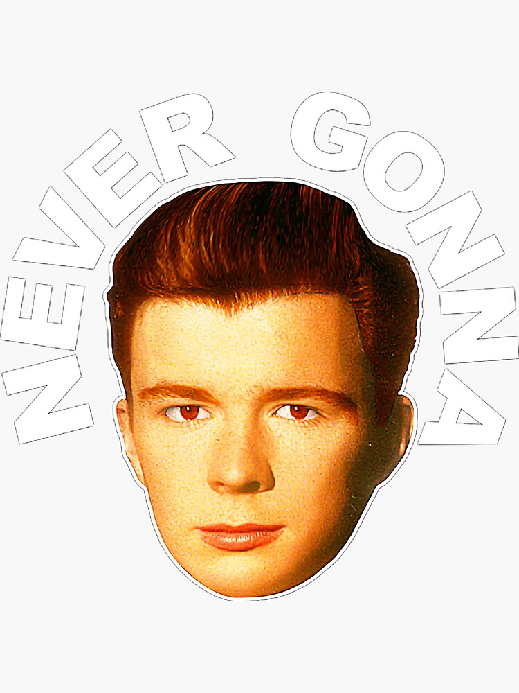 "Rick Astley" Sticker by rogeliolusad | Redbubble