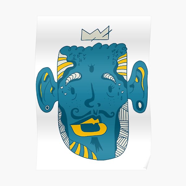 "Retro Wave Strange King Pierre " Poster for Sale by prosperdaidona ...