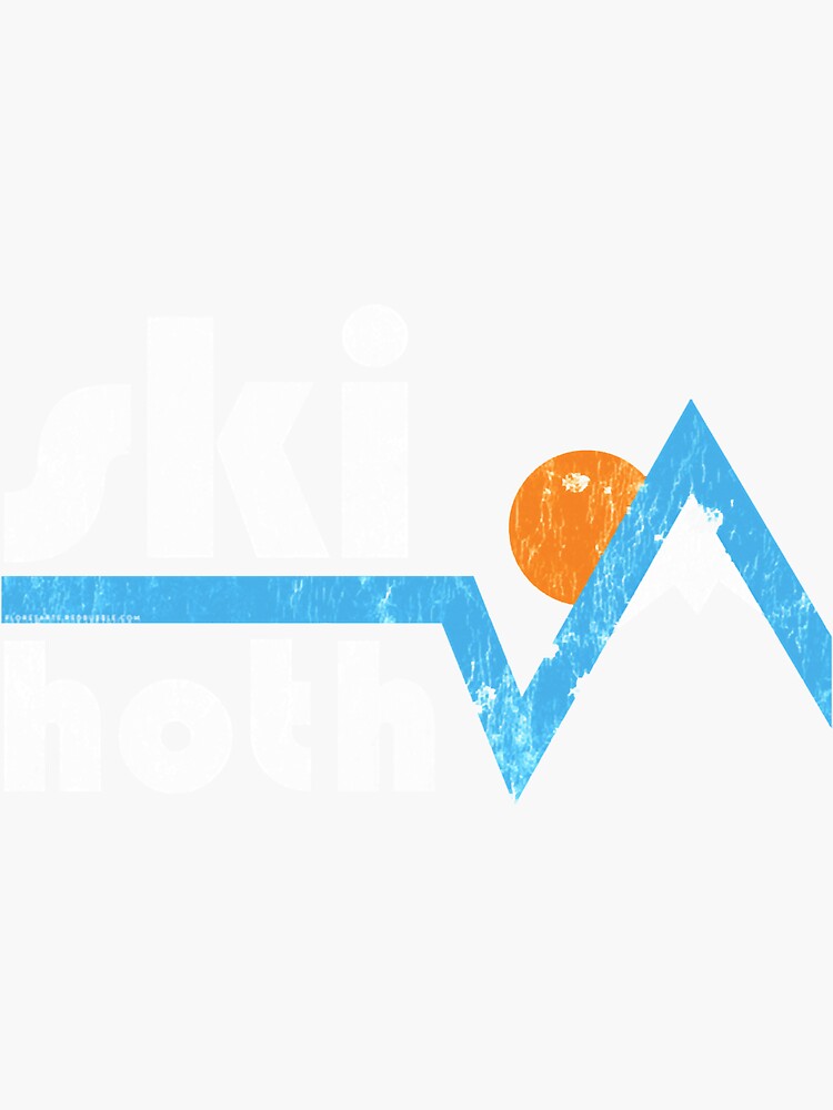 "Ski Hoth " Sticker by dantonqjhamarad | Redbubble