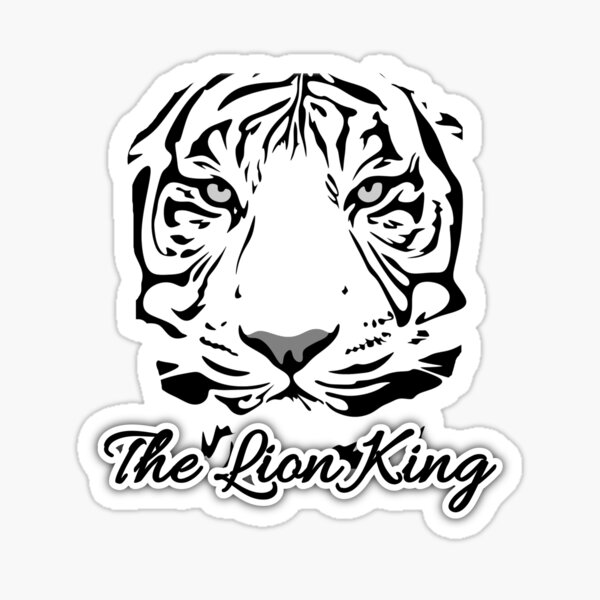 "The lion king" Sticker by ramgopal123 | Redbubble