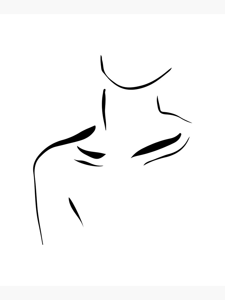 Female Line Art Black And White One Line Draw Women Line Drawing One Line Art Minimalist