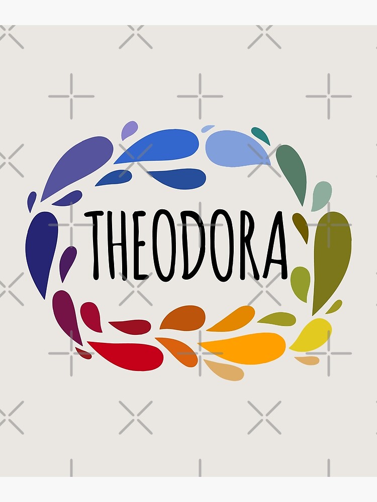 "Theodora Name Cute Colorful Gift Named Theodora" Poster by kindxinn ...
