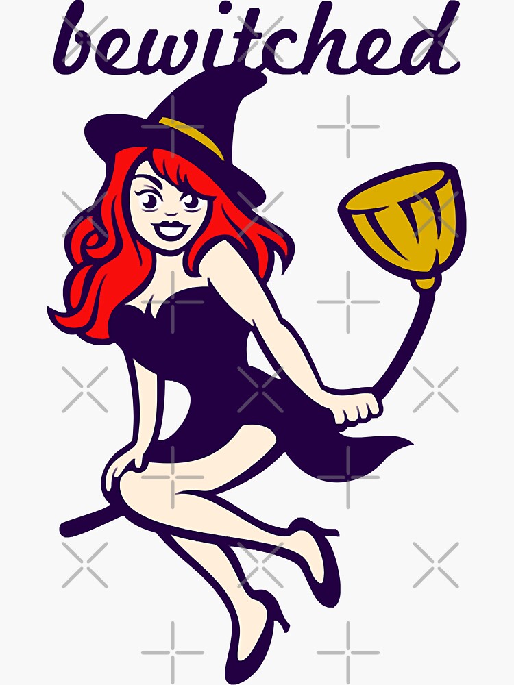 "Music Retro Bewitched Gifts Music Fans" Sticker by OletaFadel | Redbubble