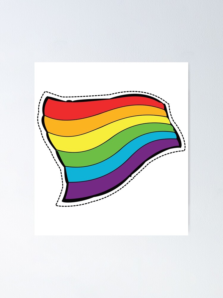 "lgbt cute flag : rainbow pride" Poster by LGBTIQ | Redbubble