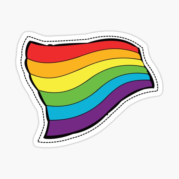 "lgbt cute flag : rainbow pride" Sticker for Sale by LGBTIQ | Redbubble