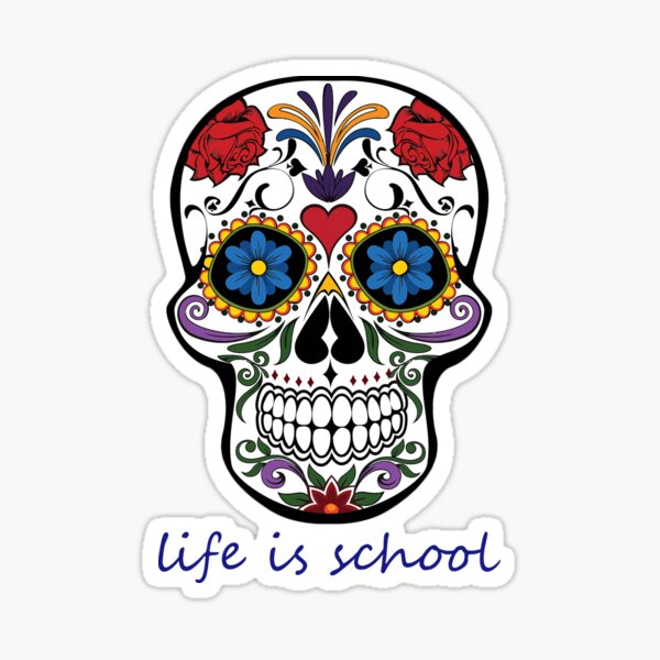 "life is school" Sticker by khalidking | Redbubble