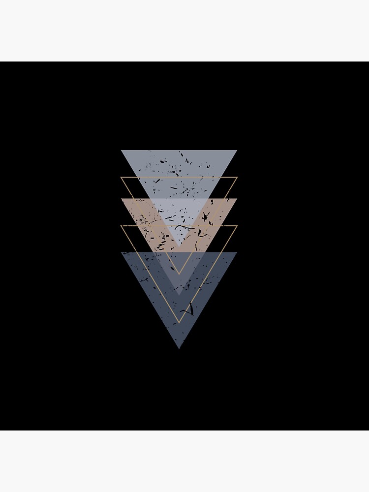 "Geometric Gray Triangle Symbol " Sticker by PetraTrendy | Redbubble