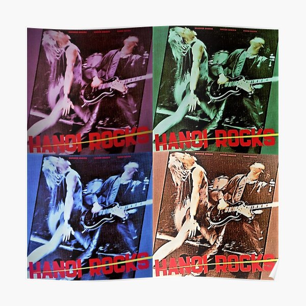 "Hanoi Rocks collage" Poster for Sale by pexa11 | Redbubble