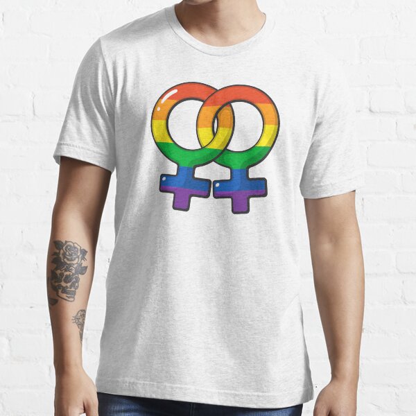 "lgbt venus symbol in rainbow" T-shirt for Sale by LGBTIQ | Redbubble ...