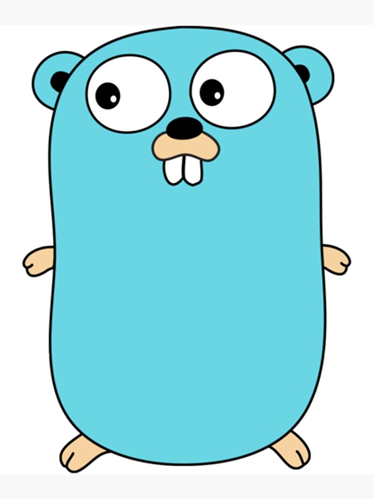 "Go Golang Gopher " Poster for Sale by Sara3242154 | Redbubble