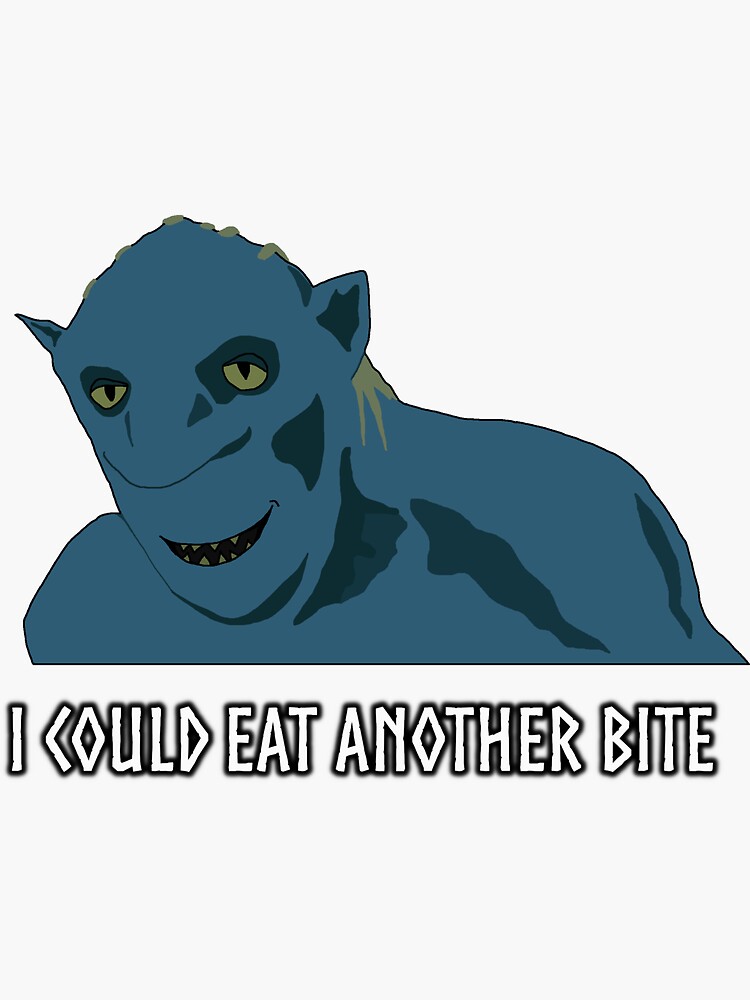 "Valheim Troll - I could eat another bite" Sticker for Sale by ...