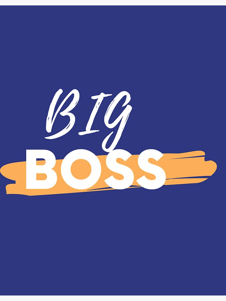 "Big boss" Sticker for Sale by 5346 | Redbubble