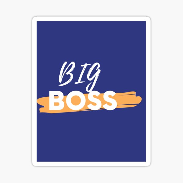 "Big boss" Sticker for Sale by 5346 | Redbubble