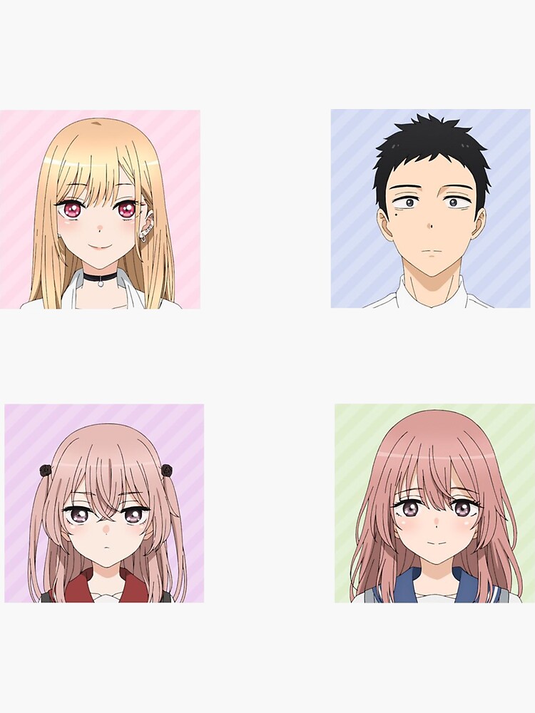 "Marin Kitagawa, Wakana Gojo, Sajuna Inui and Shinju Inui" Sticker by ...