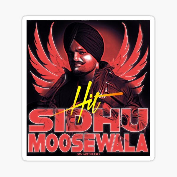 "Sidhu artwork" Sticker by suitsmlprivewgq | Redbubble