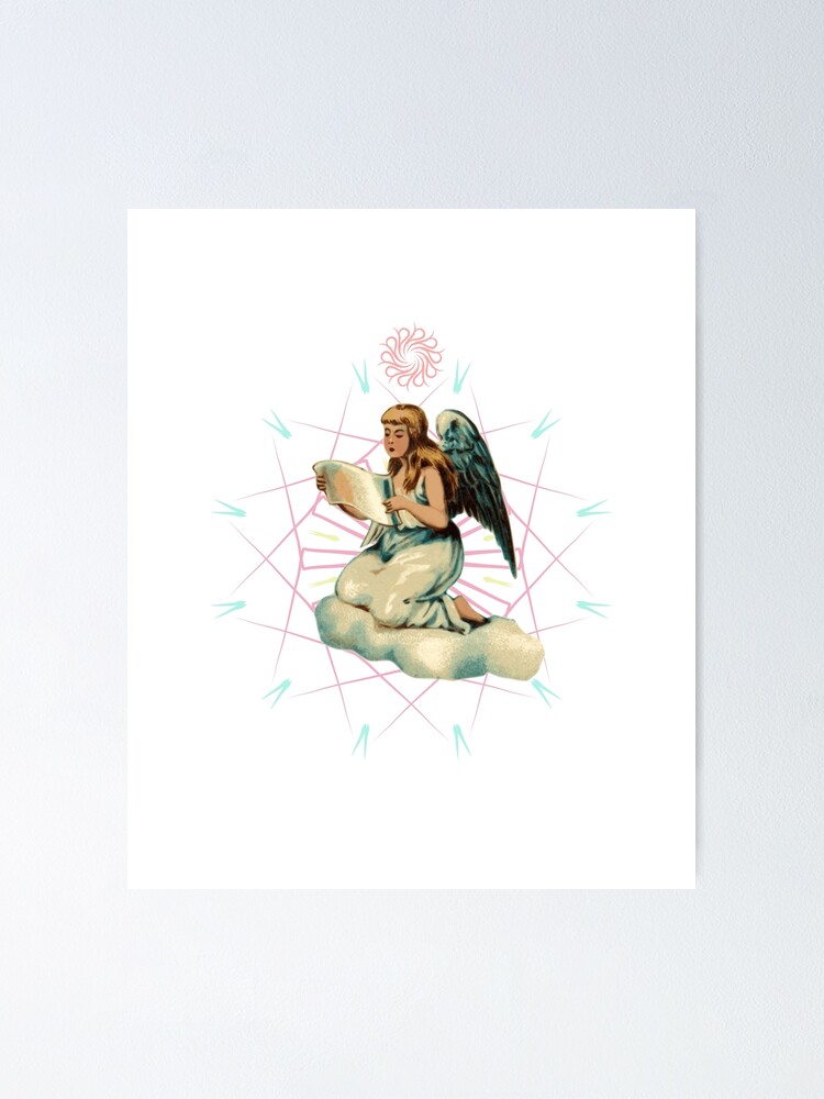 "Mandala Angel reading the divine script " Poster for Sale by ...