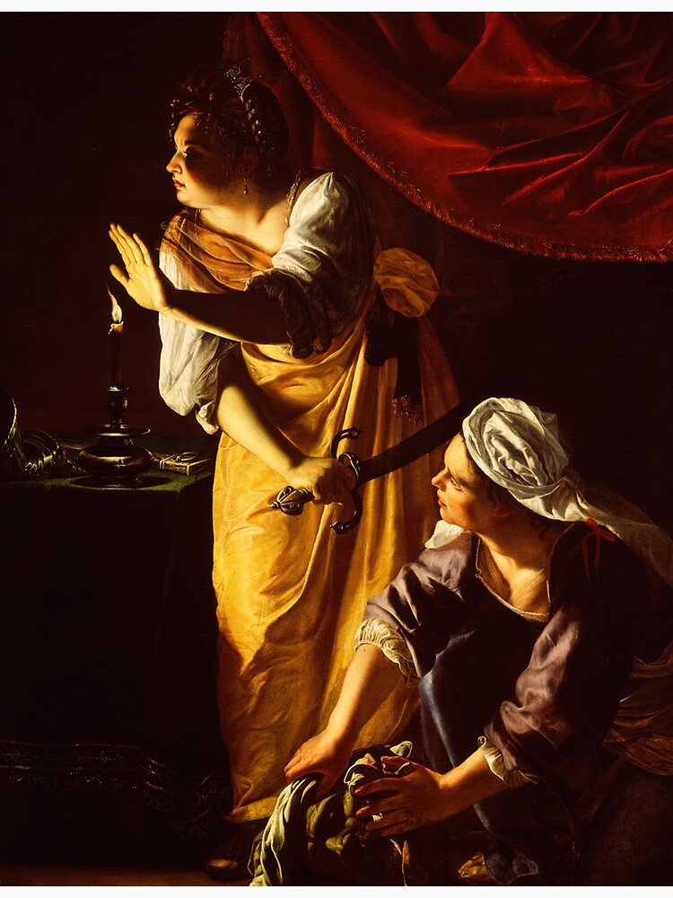 Poster « Judith et sa servante avec la tête d'Holopherne par Artemisia ...