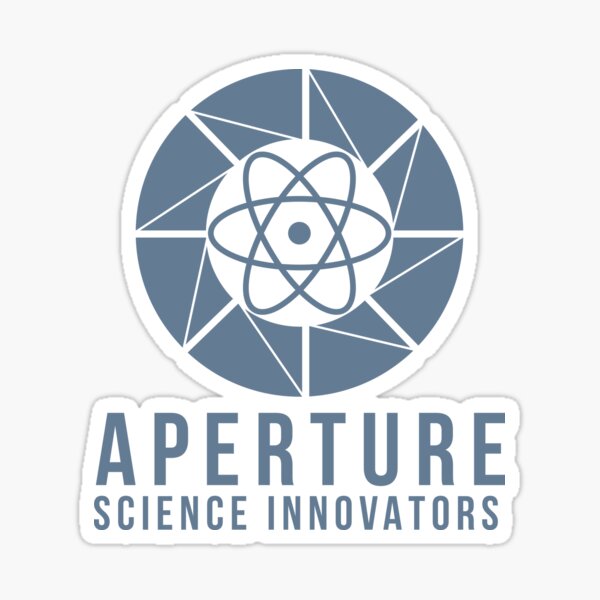 "Aperture and Science" Sticker by Retro-Freak | Redbubble