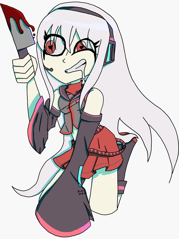 "Sukone Tei (UTAU)" Sticker by dororoandkululu | Redbubble