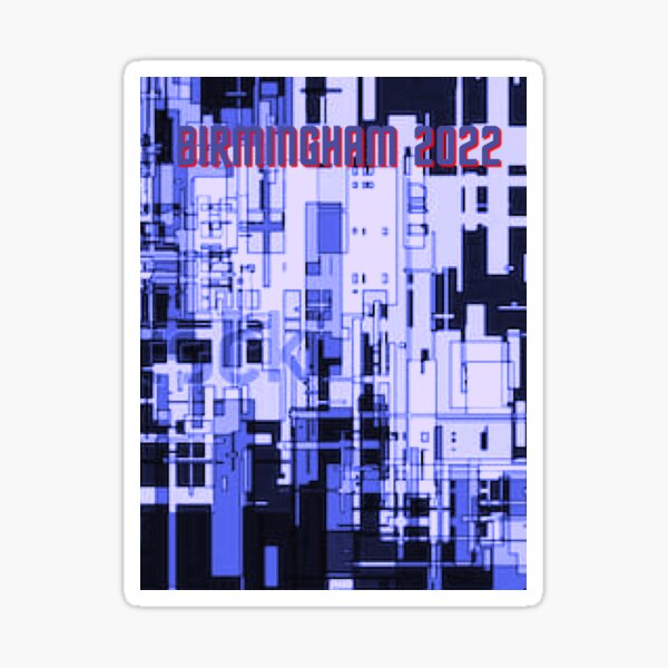 "Birmingham 2022 - 486" Sticker by Scratchy-Ed | Redbubble