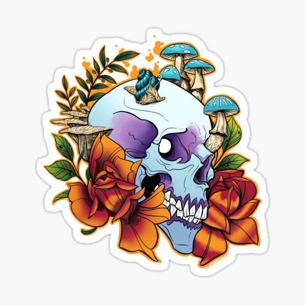 "Life In Decay II" Sticker by GambitsInk | Redbubble