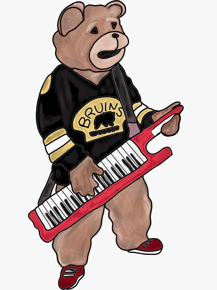 "Boston Keytar Bear" Sticker by allyaubry23 | Redbubble