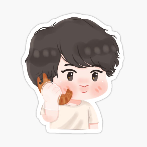 "HELLO! (JIN)" Sticker by Loona7 | Redbubble