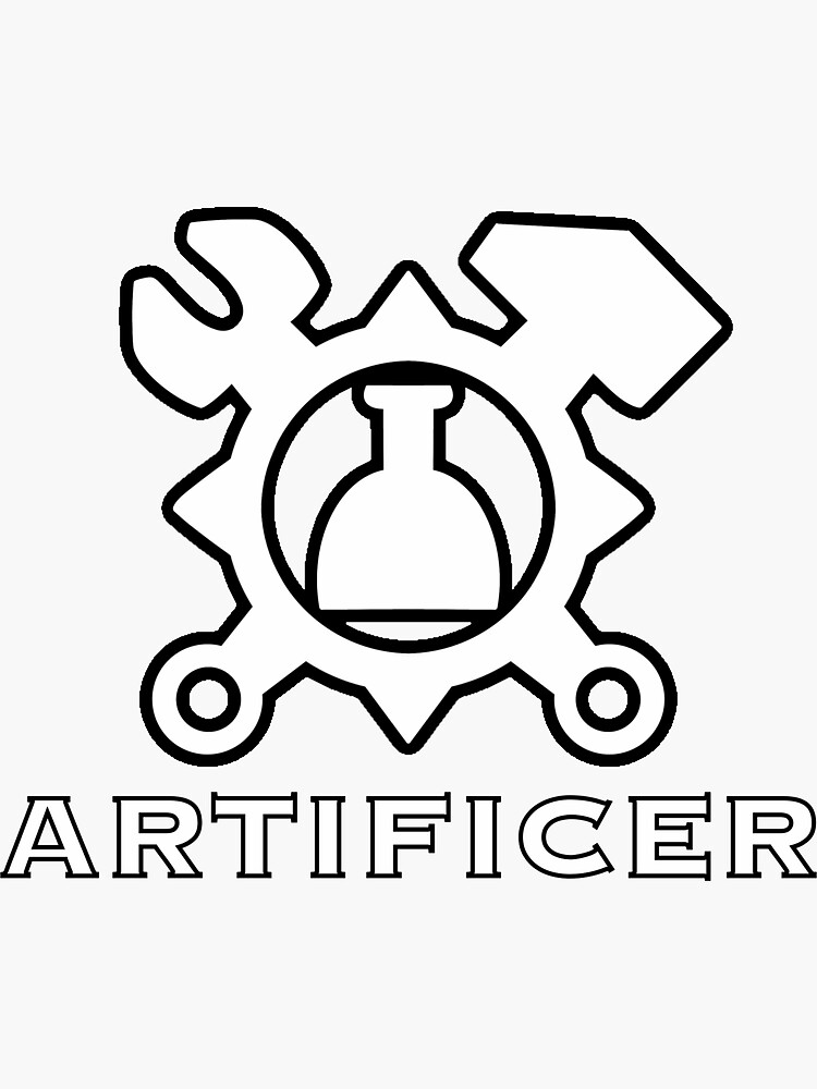 "DnD Artificer Symbol " Sticker by BeastsBeholders | Redbubble