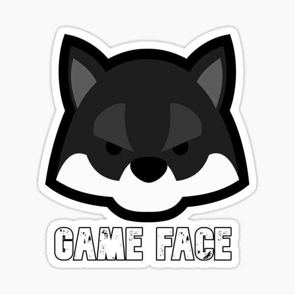"Game face " Sticker for Sale by SuaveDesigner | Redbubble