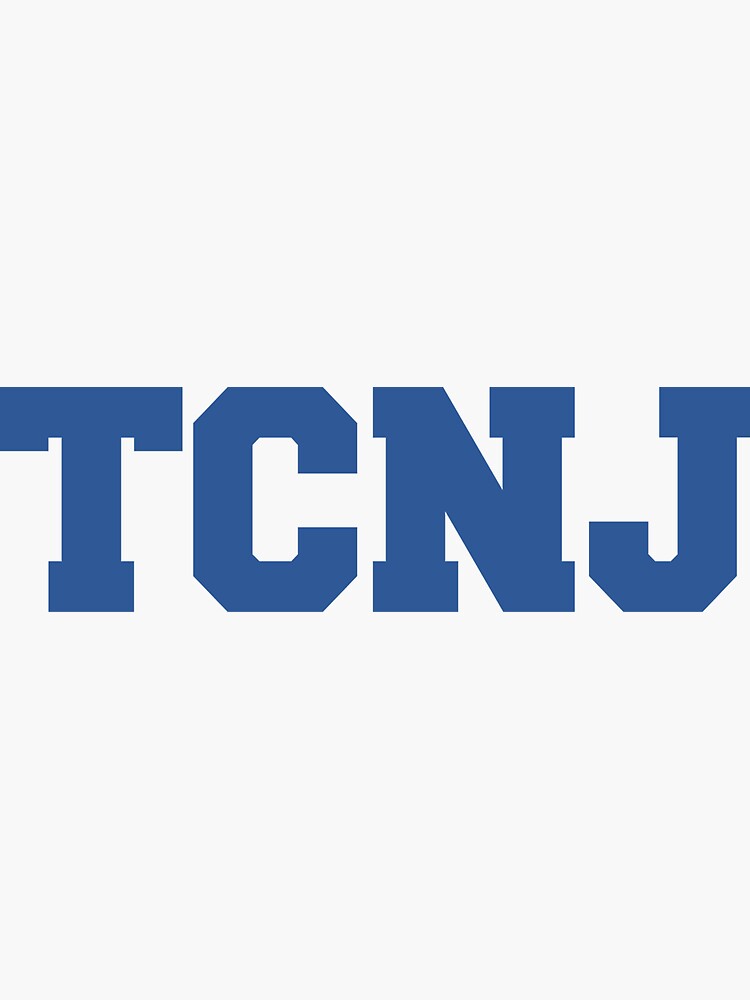 "TCNJ" Sticker for Sale by sorasicha | Redbubble