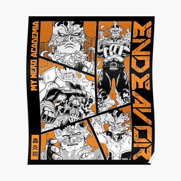 "Endeavor - My Hero Academia Manga Panel" Poster by Nivrowide | Redbubble