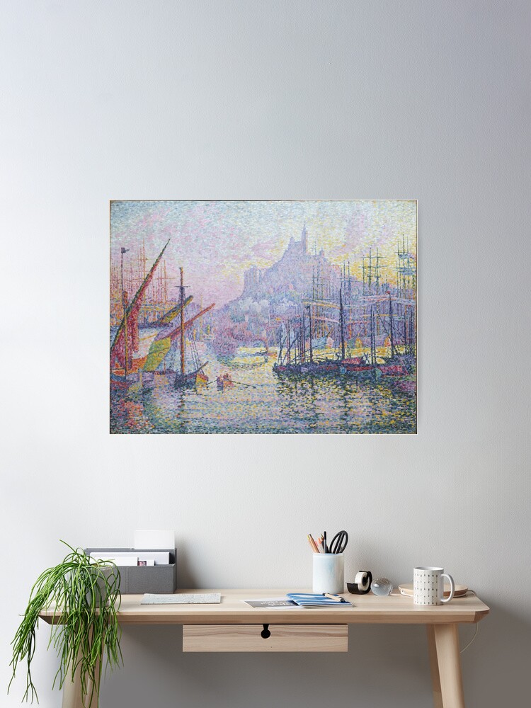 "Notre Dame de la Garde, Marseille (1905) - Paul Signac" Poster for ...