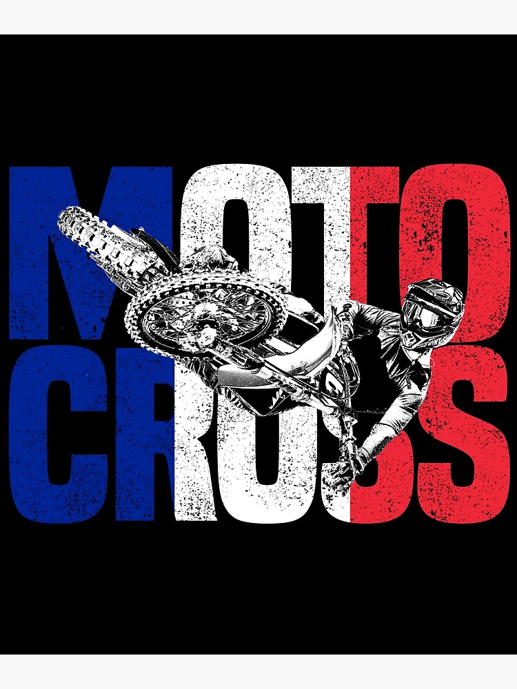 "French Motocross" Poster for Sale by MonsieurTshirt | Redbubble